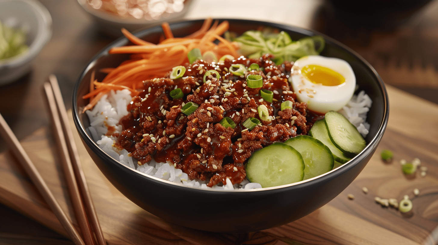 20-Minute Korean Gochujang Beef Bowls Recipe - Donald Recipes